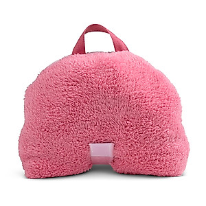 Delta Children Personalized Sherpa Throw Blanket with Storage Pocket for Kids, Magenta Cat