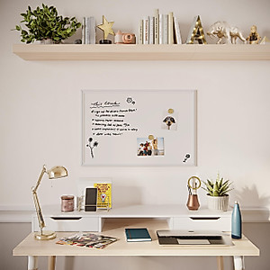 U Brands Magnetic Dry Erase Board, 20 x 30 Inches, White Wood Frame (2071U00-01)