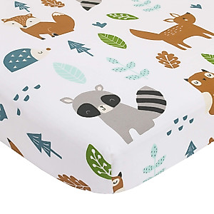 NOJO Dreamer Little Woodland Friends 8 Piece Nursery Crib Bedding Set