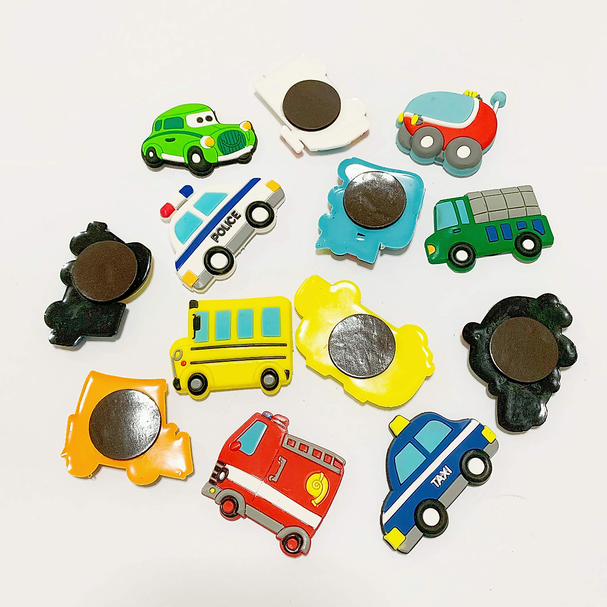 VLOOK Fridge Magnets for Kids Cartoon Car Magnetic Toys Baby Refrigerator Magnets for Whitboard Noticeboard