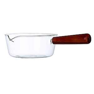 Cabilock Chocolate Milk Portable Stove Portable Stove Glass Cookware Set Glass Saucepan for Pasta Noodle Soup Food Salad 400ML Glass Casserole Dish Mixing Glass Mixing Glass Portable Stove