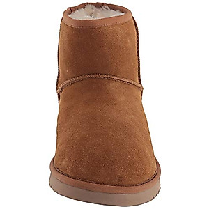 Koolaburra by UGG mens Burra Mini Ankle Boot, Chestnut, 9 US