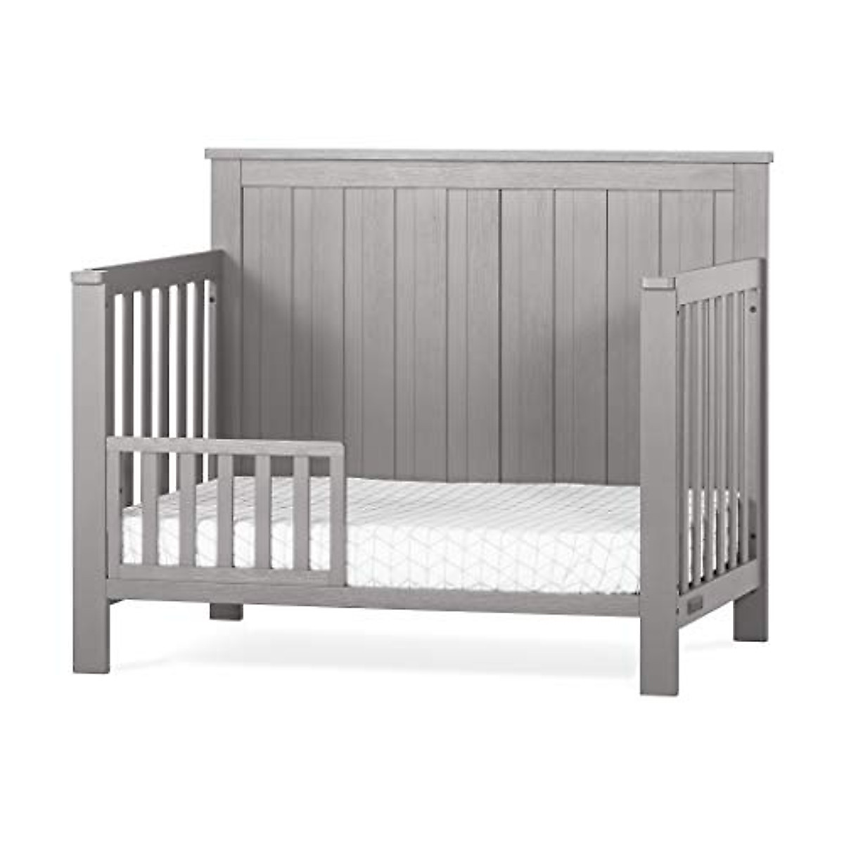 Child Craft Calder 4-in-1 Convertible Crib, Baby Crib Converts to Day Bed, Toddler Bed and Full Size Bed, 3 Adjustable Mattress Positions, Non-Toxic, Baby Safe Finish (Brushed Pebble)