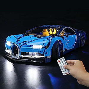 BRIKSMAX Led Lighting Kit for Bugatti Chiron - Compatible with Lego 42083 Building Blocks Model- Not Include The Lego Set(Remote-Control Version)