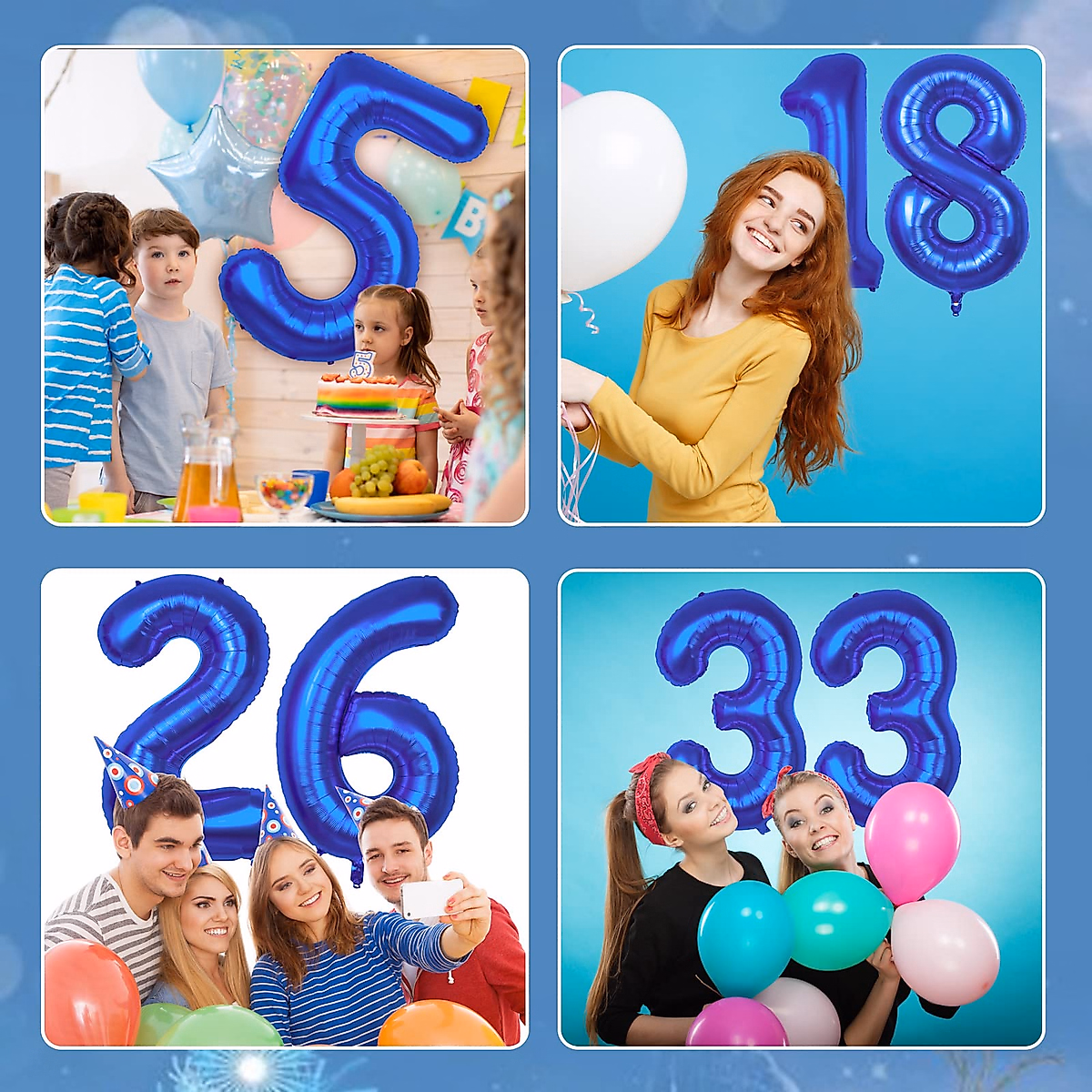 Large Hot Blue 11 Balloons Number - 40 Inch | Blue Number 11 for Birthday Balloon for 11th Birthday Decorations for Girls Daughter | 11 Number Balloon for 11 Old Birthday Gift Decors Anniversary