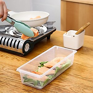 TERNCOEW Stackable Fruit Storage Containers For Fridge Removable Drain Tray Containers With Drain Tray Keep For For Veggie Large Glass Food Storage Containers