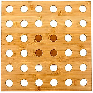 Gere Bamboo Food Cone Stand, Sushi Hand Roll Display Stand, Holds up to 36 Cones, Ice Cream Cone Holder, for Restaurants, Catered Events, and Buffets