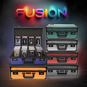 Panopply SLAB ARMOR 160+ 4 Row Psa Graded Card Storage Box Graded Card Case Psa Slab Case for Graded Cards Psa Card Case Baseball Card Cases for Sports Cards Storage Sports Card Case (BLACK)