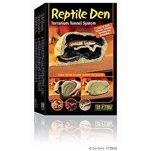 Exo Terra Reptile Den, Hideout Tunnel System for Terrariums, Large, PT2863