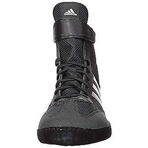 adidas Performance Men's Combat Speed.5 Wrestling Shoe, Black/Silver Metallic/Black, 10