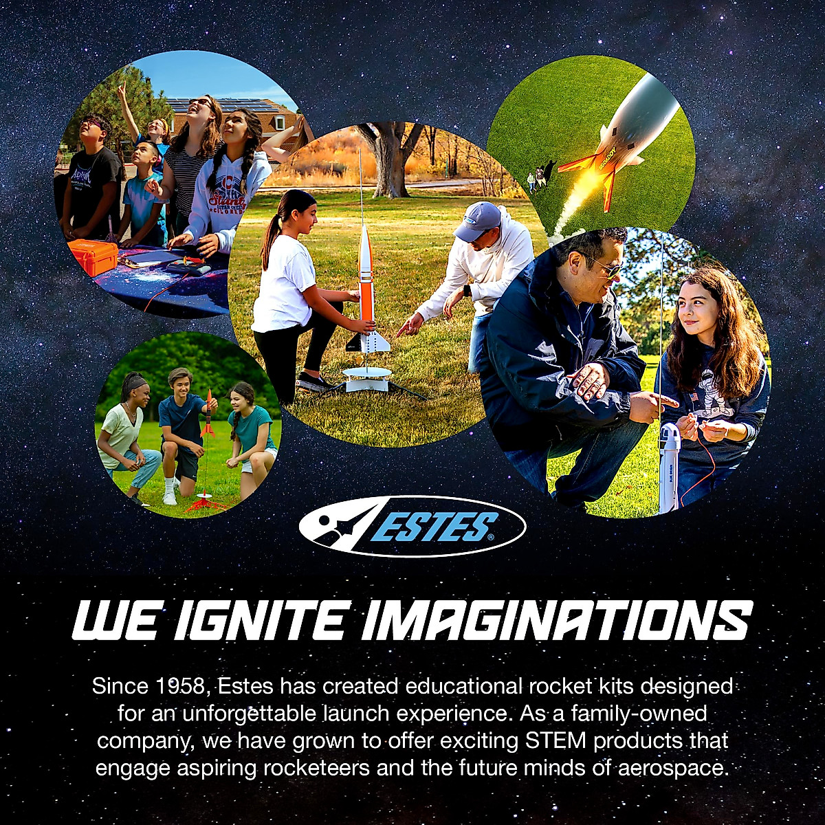 Estes 3 Bandits Model Rocket Kit