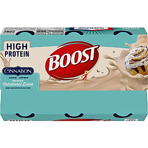 BOOST High Protein Nutritional Drink (Cinnabon, 6 count (Pack of 2))