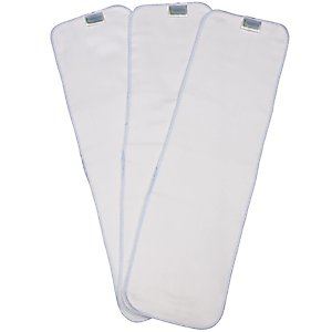 Leak Master Cotton Gauze Reusable Adult Diaper Inserts/Bosters - 3 Pack - Size M/L - Inserts Increase Overall Absorbency