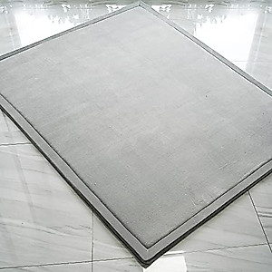 Eanpet Soft Tatami Mat Area Rug Pad Non-Slip Memory Foam Carpet Large Playmats for Kids Crawling Mat Anti-Skid Doormats Living Room Bedroom Mat Women Gym Mat (Grey)