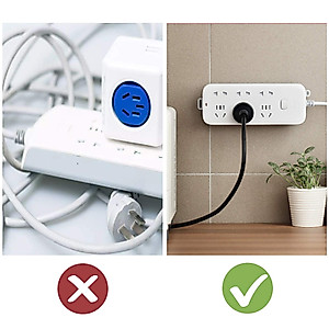 5Pack Tidysun Self Adhesive Power Strip Holder, Wall Mounted Surge Protector Holder and Cable Holder in Office Home Kitchen,Power Strip Mount for WiFi Router Tissue Box(White)
