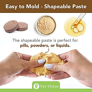 VET-VIRTUE Pill Masking Paste for Dogs, Peanut Butter Flavor - Perfect Pet Medicine Treats to Hide Pills, Medication & Capsules, with Natural Ingredients & Packed with Flavor Dogs Love