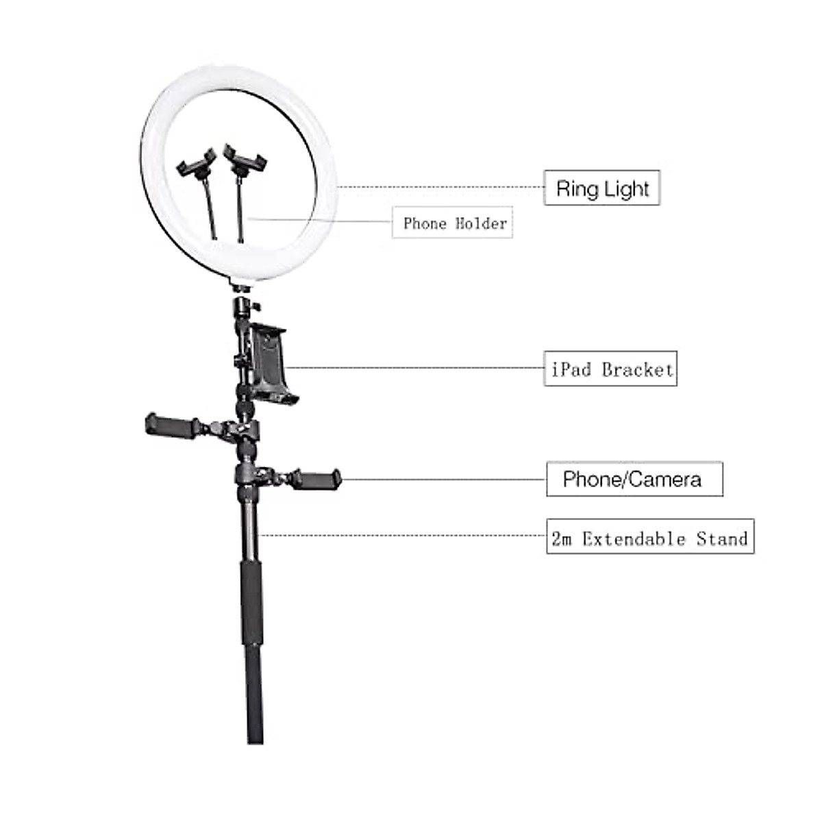 MWE 360 Photo Booth Machine with Software for Parties with Ring Light,Logo Customization,2-3 People Stand on APP Remote Control Automatic Slow Motion 360 Spin Camera Booth (26.8")
