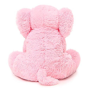 MaoGoLan Big Pink Elephant Stuffed Animal Soft Elephant Plush Toy 20''