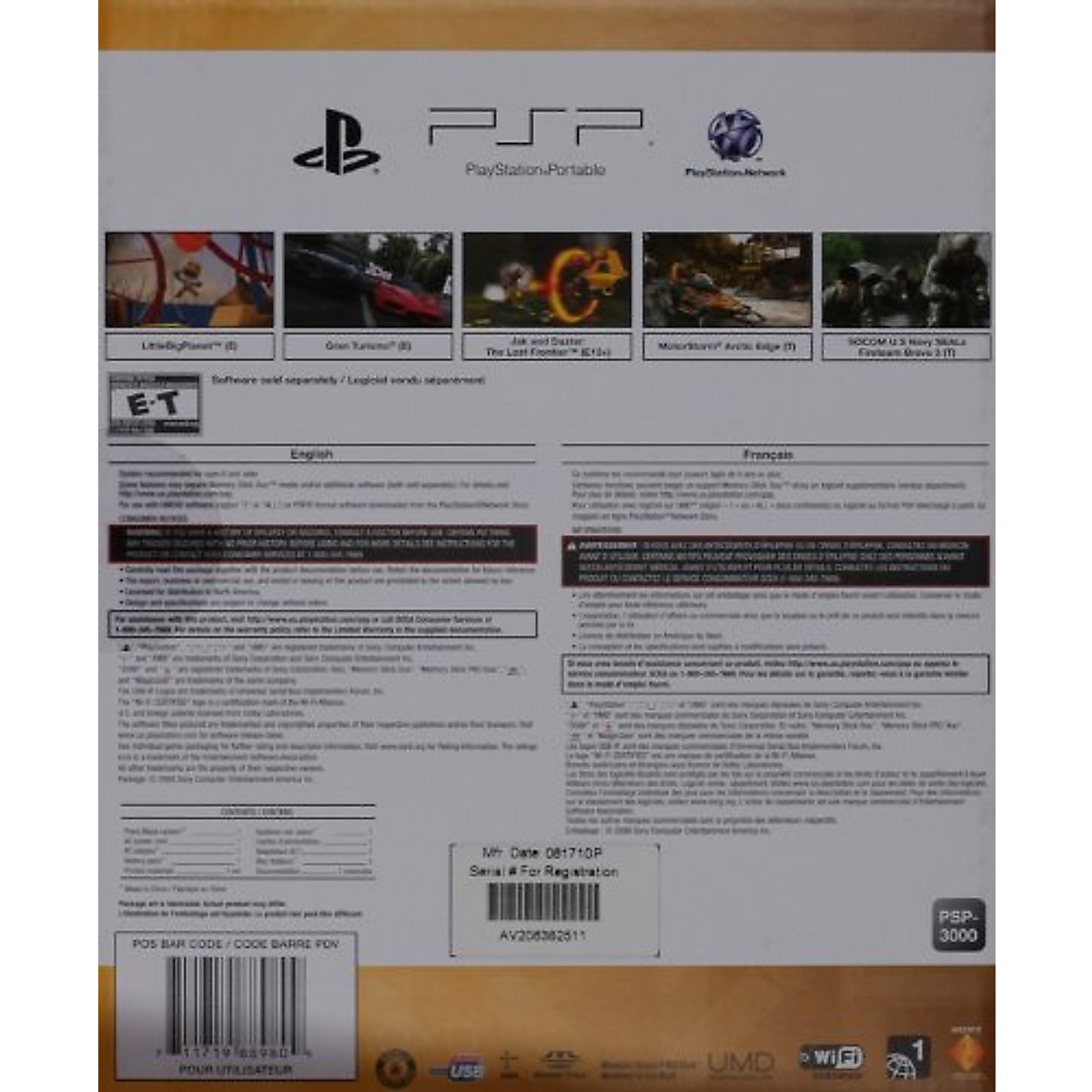 PlayStation Portable 3000 Core Pack System - Piano Black