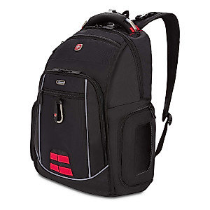 SwissGear Travel Diaper Bag Backpack, Black, 17.5-Inch