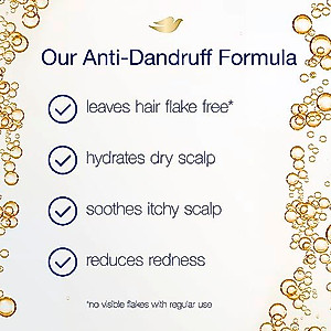 Dove Shampoo and Conditioner Set - DermaCare Scalp Dryness & Itch Relief, Pyrithione Zinc Shampoo and Conditioner, Anti-Dandruff, Anti-Frizz, Smoothing Hair Care, 12 Oz (2 Piece Set)