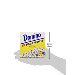 DOMINO SUGAR PACKETS - 100/ 3.54g Packs