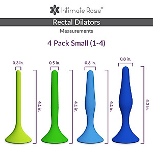 Pelvic Floor Therapy Tool-Size 1-4 - Rectal Dilator Trainer for Men and Women