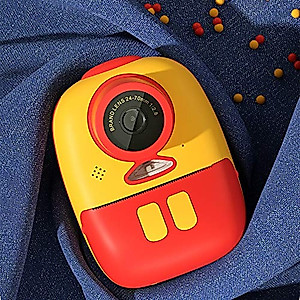 LKYBOA Children's Camera Toy Camera Digital High-Definition Travel Gift Stand That Can Take and Print Photos (Color : A)