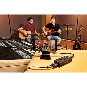 IK Multimedia iRig Stream stereo audio interface for iPhone, iPad, Mac, iOS and PC with USB-C, Lightning and USB for 24-bit, 48 kHz recording from mixers and studio gear