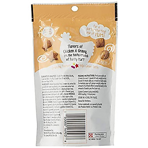 Friskies Party Mix Cat Treats, Crunch, Gravy-licious Chicken and Gravy Flavors, 2.1 Oz Pouch