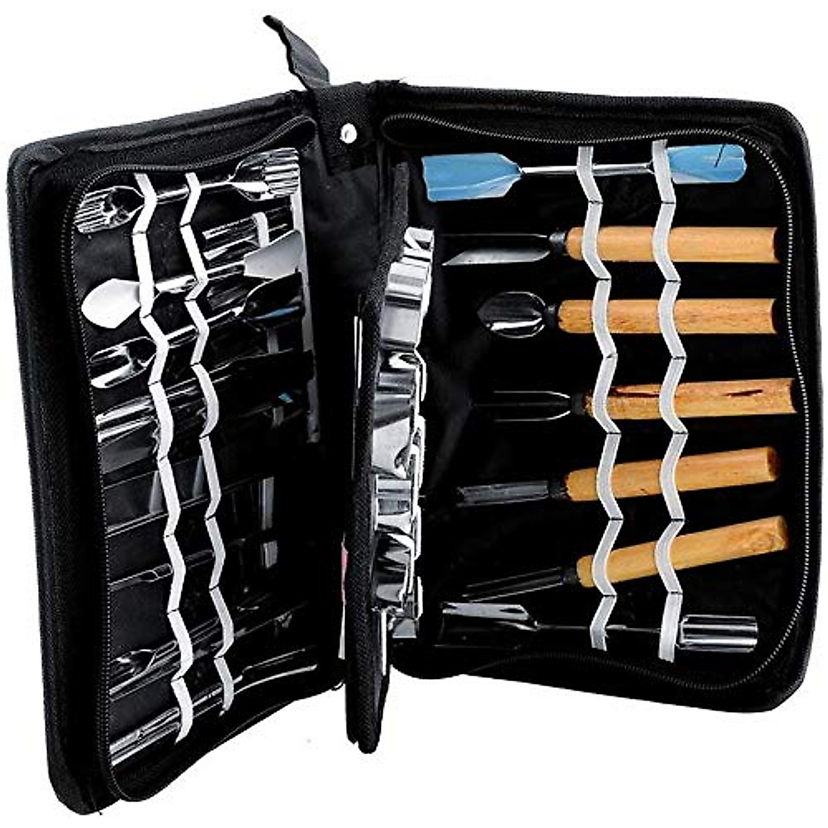 Agile-Shop Culinary Carving Tool Set Fruit Vegetable Food Garnishing / Cutting / Slicing Garnish Tools Kit (46 pcs)