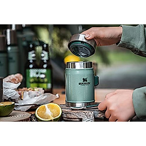 Stanley Classic Legendary Food Jar 0.4L Nightfall with Spork – BPA Free Stainless Steel Soup Flask - Keeps Cold or Hot for 7 Hours - Leakproof - Dishwasher Safe