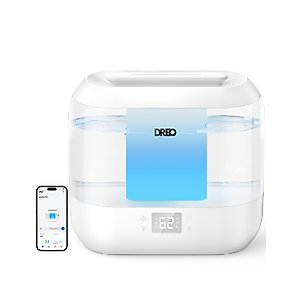 Dreo Smart Humidifier, Cool Mist Humidifiers for Bedroom, Quiet 4L Top Fill Ultrasonic Humidifiers for Home Office Plant & Baby with Nightlight, LED Display, 32H Runtime, APP/Voice Control, HM311S