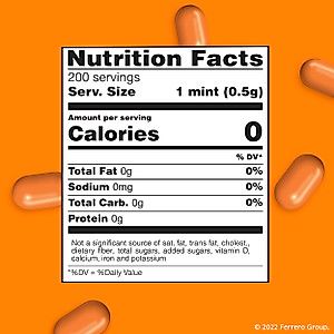 Tic Tac, Orange Flavored Mints, 8 Count, On-The-Go Refreshment, 3.4 Oz Each