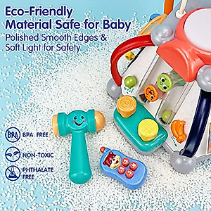 Toys for 1 Year Old Boy Birthday Gift, 15-in-1 Activity Cube Toys for 1 + Year Old Boy Baby Toys 6 to 12 Months One Year Old Boy Birthday Gift 1 Year Old Infant Toys 6 Month Old Baby Toys 12-18 Months