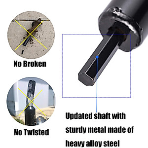 Cyleodo Garden Auger Spiral Drill Bits，3.5X16” Post Hole Diggers Auger Drill Bit Drill Auger Attachment with Non-Slip 3/8” Hex Drive Drill…