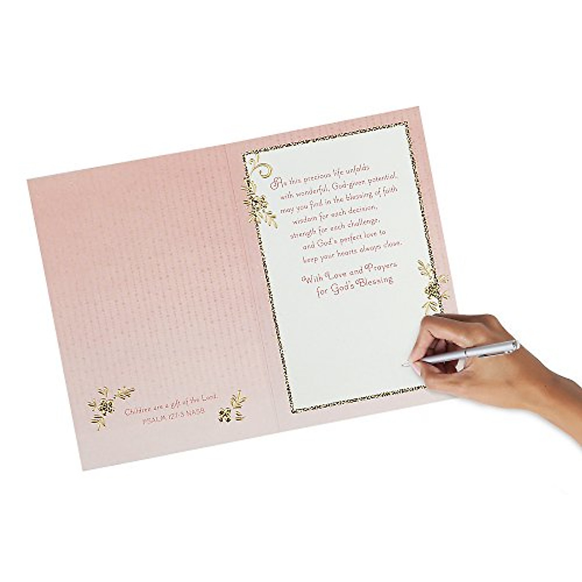 Dayspring Baptism Greeting Card for Baby Girls (Baby Feet) (0399RZA1004)