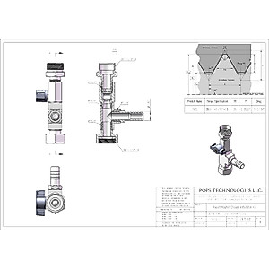 Faucet Adapter Chicago Installation kit, 7975KIT-EL