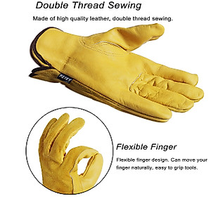 FZTEY Thorn Proof Gardening Men & Women Gloves Breathable Flexible 8(Medium)