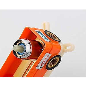 TECKI Kitchen Taps Bathroom Wall Mounted Basin Faucet Square Chrome Brass Mixer Sink Tap Single Handle Bathtub Faucets