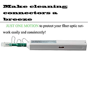 TUTOOLS Fiber Optic Cleaner,Fiber Optic connectors Cleaning,Fiber Optic Cleaner Pen with 800+ Cleans for 2.5mm SC/ST/FC Ferrules Push Type