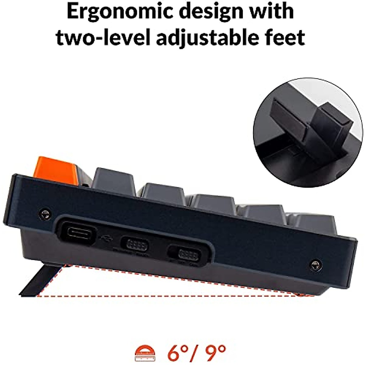 Keychron K10 RGB Full Size Layout Hot-Swappable Mechanical Keyboard for Mac Windows, Multitasking 104-Key Bluetooth Wireless/USB Wired Gaming Keyboard with Gateron G Pro Red Switch Aluminum Frame