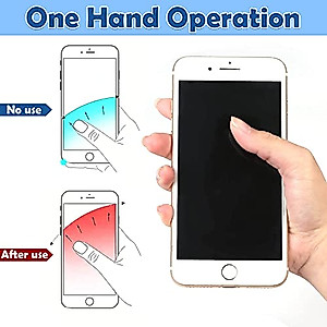 6 Packs Phone Grip Holder for Phones and Tablets, Flowing Marble Texture Multi-Function Collapsible Phone Finger Holder, Compatible with iPhone Samsung Galaxy All Smartphone - Pink Marble Blue Marble