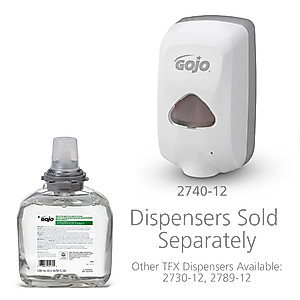GOJO Green Certified Foam Hand Cleaner, Fragrance Free, EcoLogo Certified, 1200 mL Hand Soap Refill TFX Touch-Free Dispenser (Pack of 2) – 5665-02