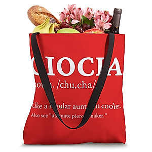 Ciocia Polish Aunt Funny Cute Great Aunt Life Pierogi Poland Tote Bag