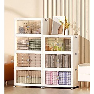 JOYBOS 2pack Large Cloth Collapsible Storage Bin with Lid Fabric Foldable Storage Box Organizer Container Basket Cube with Cover for Home Bedroom Closet Office Nursery Grey