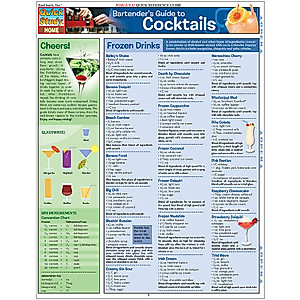 Bartender'S Guide To Cocktails: a QuickStudy Laminated Reference Guide (QuickStudy Home)