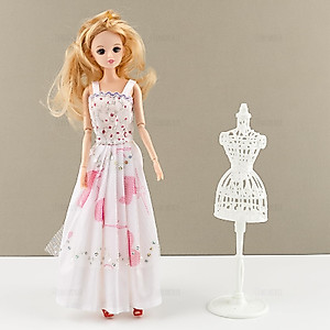 AUEAR, 5 Pack Dress Forms Cloth Gown Plastic Mannequin Display Support Holder Model Stand Accessories for Dresses