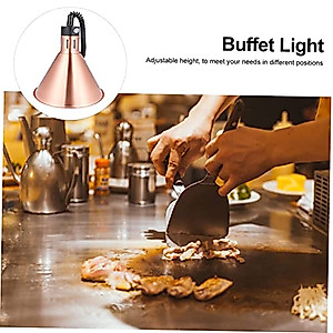Gatuida 1pc Food Warmer Lamp Heat Food Lamp Pizza Warmer Countertop Food Heat Lamp Hot Lamp for Food Lamp Commercial Heat Lamps for Food Service Turtle Tank Heater Pet Heating Lamp Metal