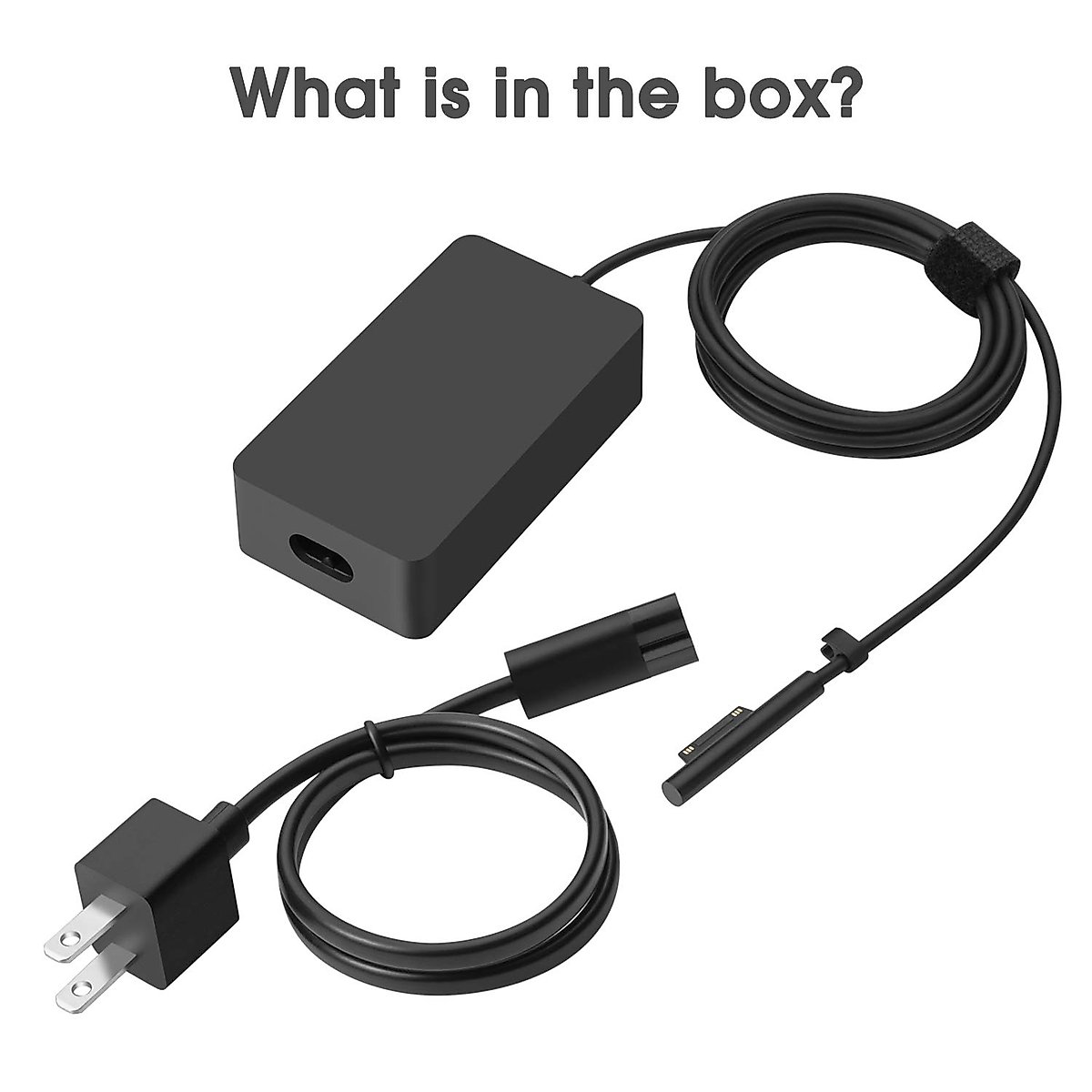 65W Surface Pro Laptop Charger AC Adapter for Microsoft Surface Pro 3, 4, 5, 6, 7, 8, 9, 10, X, Surface Book 3, 2, 1, Windows Surface Laptop 6, 5, 4, 3, 2, 1, Surface Go Tablet, with 6.2ft Power Cord
